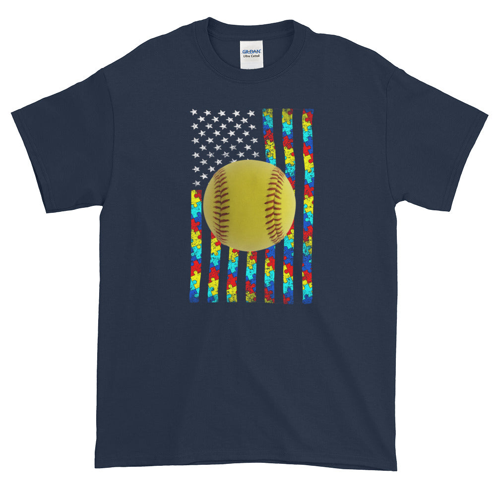 Autism Awareness American Flag Softball S-5XL – Debra Elle Creations